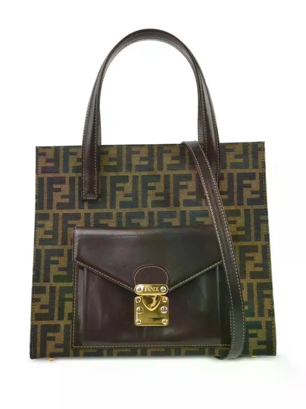 Fendi 1990-2000s Zucca Two-way Handbag