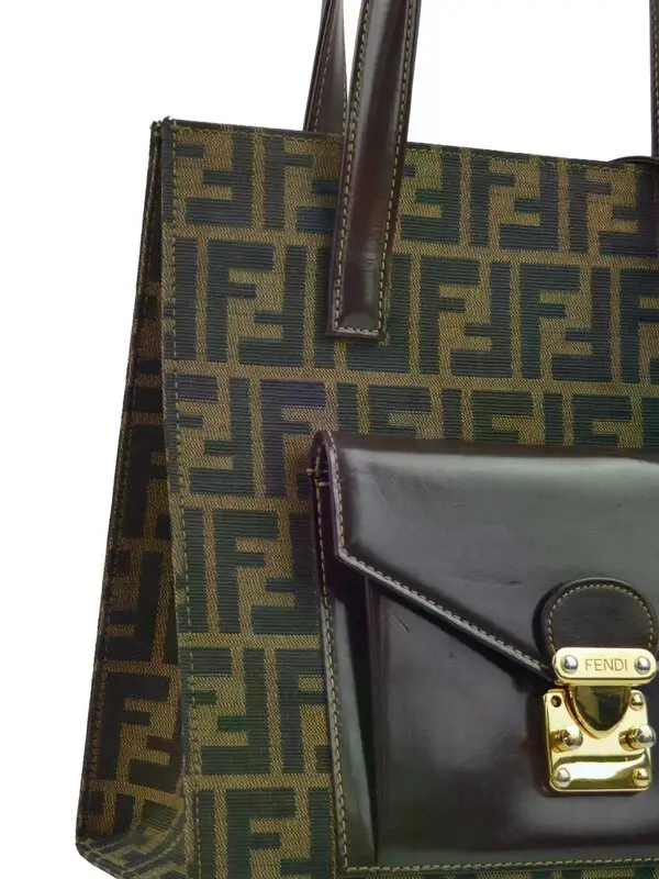 Fendi 1990-2000s Zucca Two-way Handbag