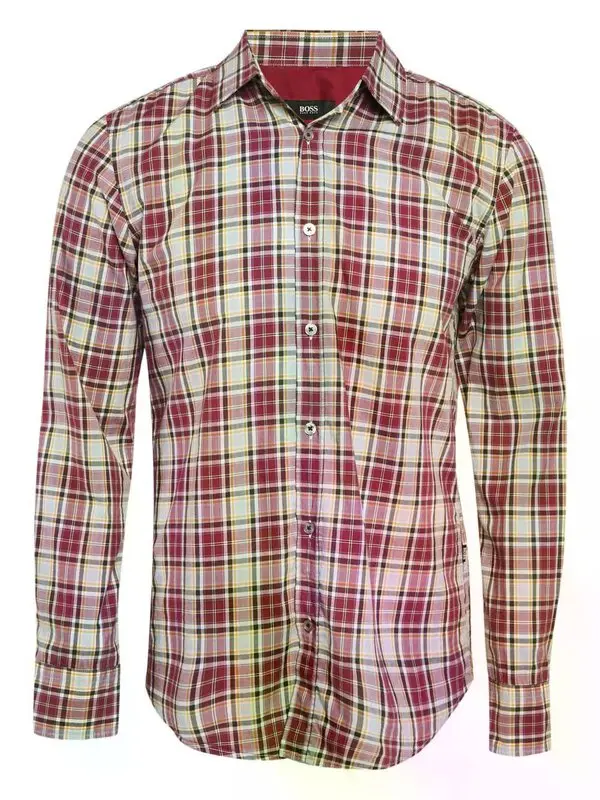 BOSS Pre-owned Plaid Cotton Shirt