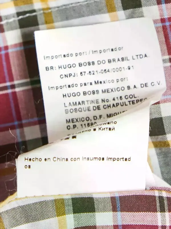 BOSS Pre-owned Plaid Cotton Shirt