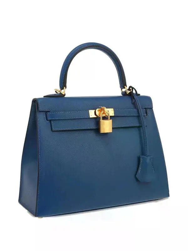 Hermès Kelly 25 Two-way Handbag - Blue