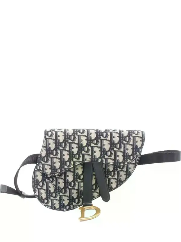 Dior Oblique Saddle Belt Bag - Blue