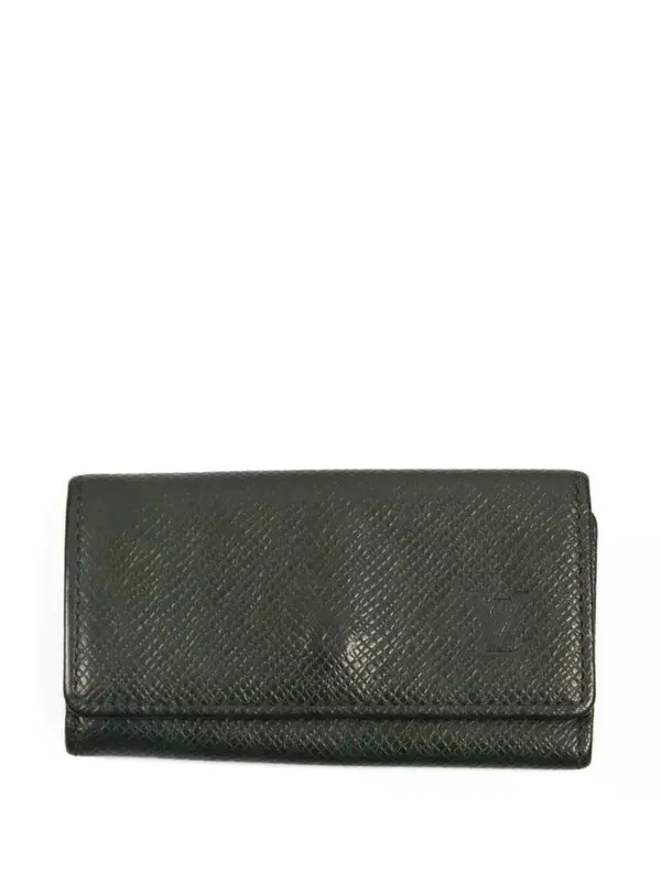 LOUIS VUITTON 2000s Leather Four-hook Key-case - Green