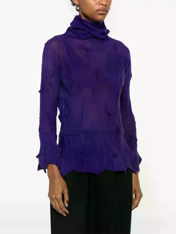 Issey Miyake 2000s Turtleneck Long-sleeves Top