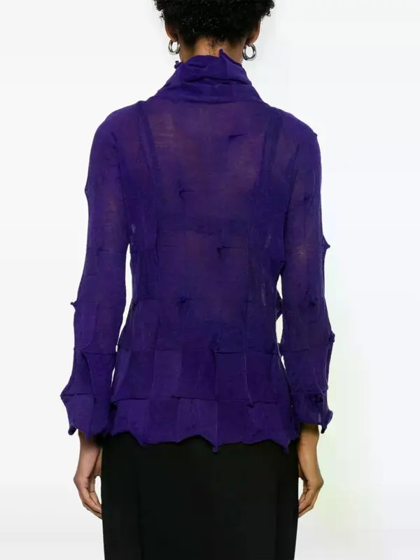 Issey Miyake 2000s Turtleneck Long-sleeves Top