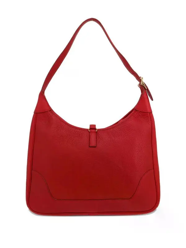Hermès 1997 Trim Fjord Leather Shoulder Bag - Red