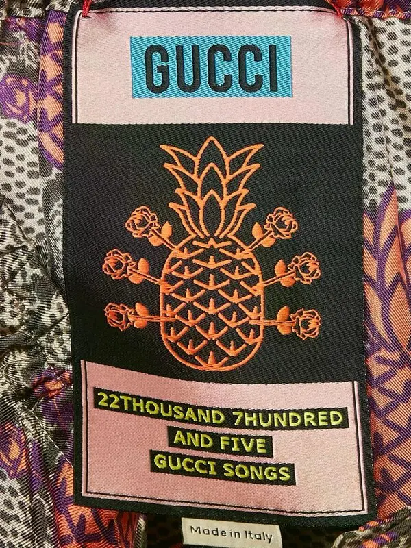 Gucci Gg Pattern Pineapple Motif Silk Shorts