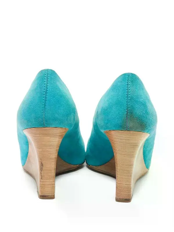 TOD'S 110mm Peep-toe Wedge Pumps - Blue