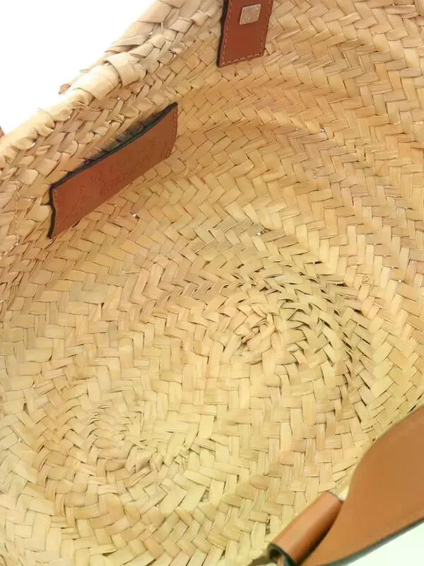 Loewe X Studio Ghibli My Neighbor Totoro Raffia Basket Tote Bag