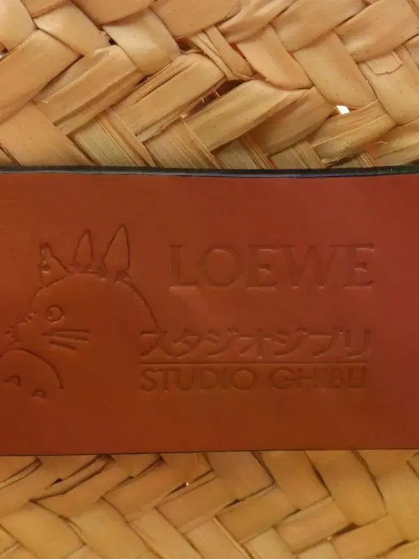 Loewe X Studio Ghibli My Neighbor Totoro Raffia Basket Tote Bag