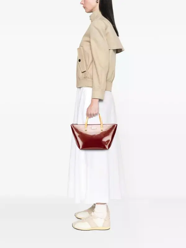 LOUIS VUITTON Monogram Vernis Bellevue Pm Tote Bag - Red