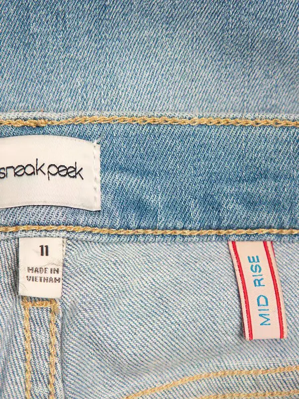 PEEK Distressed Light Wash Denim Jeans
