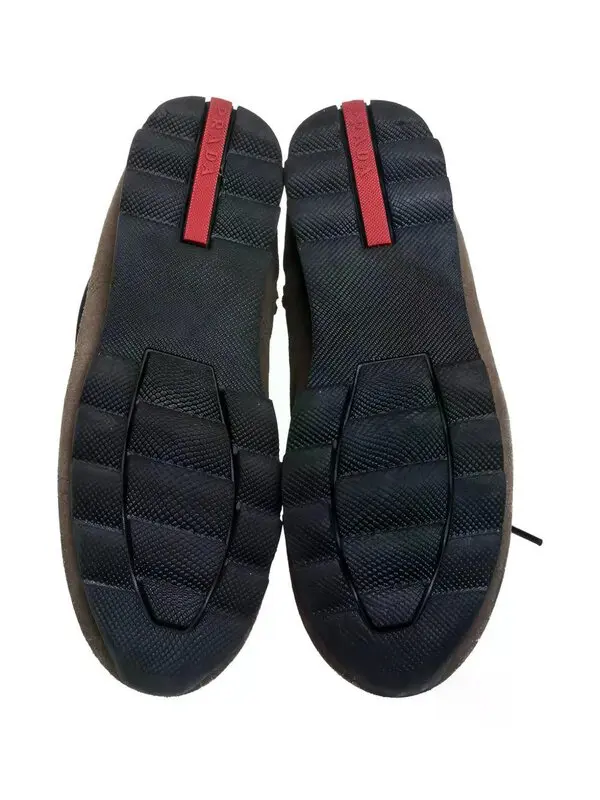 Prada Suede Lace-up Boots