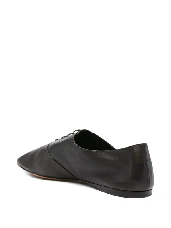 THE ROW Awar Lace-up Leather Oxfords