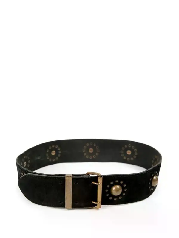 Alaïa 1990s Suede Belt - Black