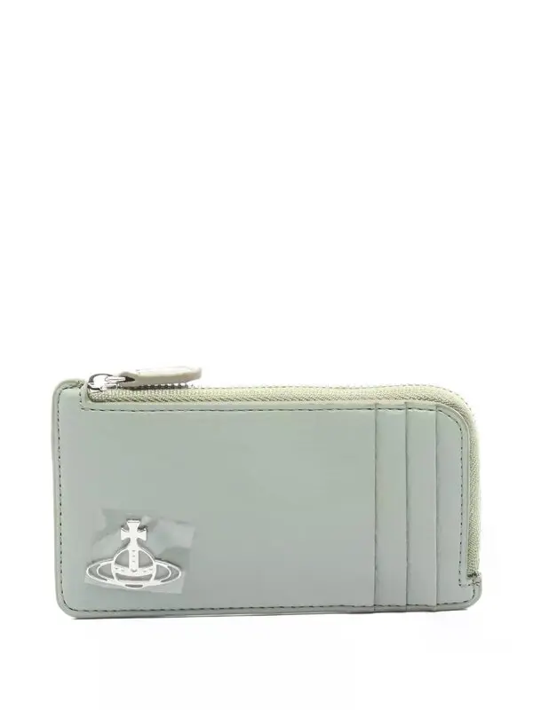 VIVIENNE WESTWOOD Orb Leather Coin Purse - Green
