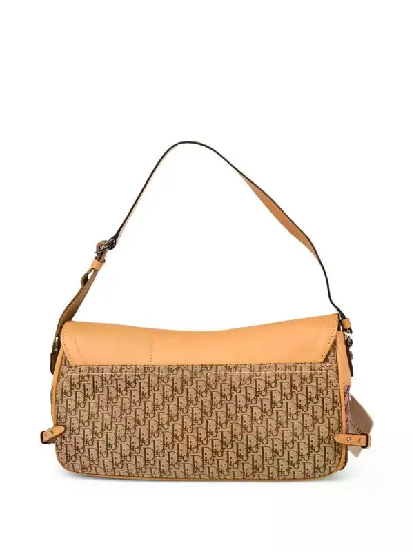 Dior 2003 Trotter Monogram Shoulder Bag