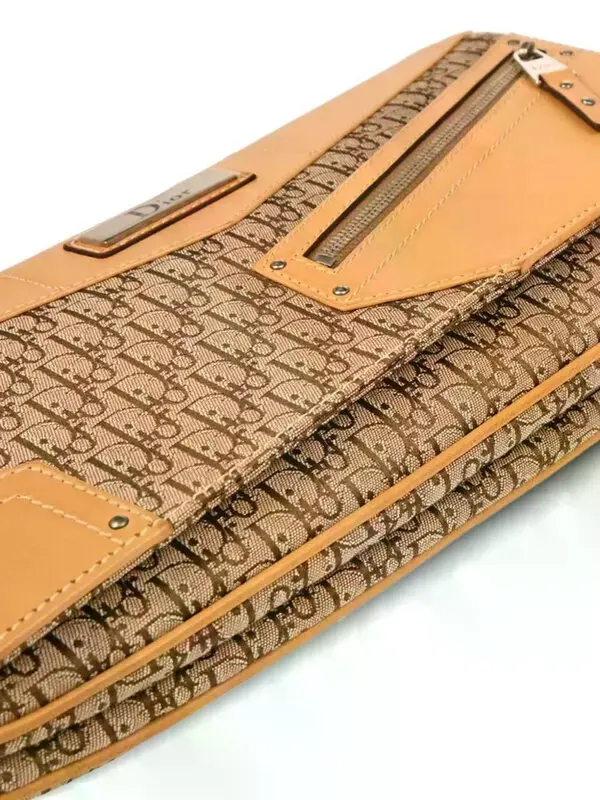 Dior 2003 Trotter Monogram Shoulder Bag