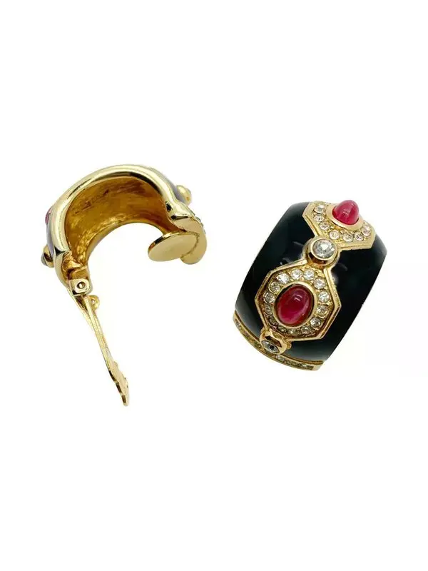 Dior 1980s Crystal-embellished Earrings