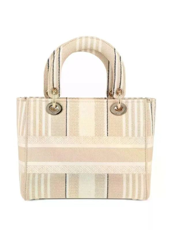 Dior 2020s Lady D-lite Handbag - Neutrals