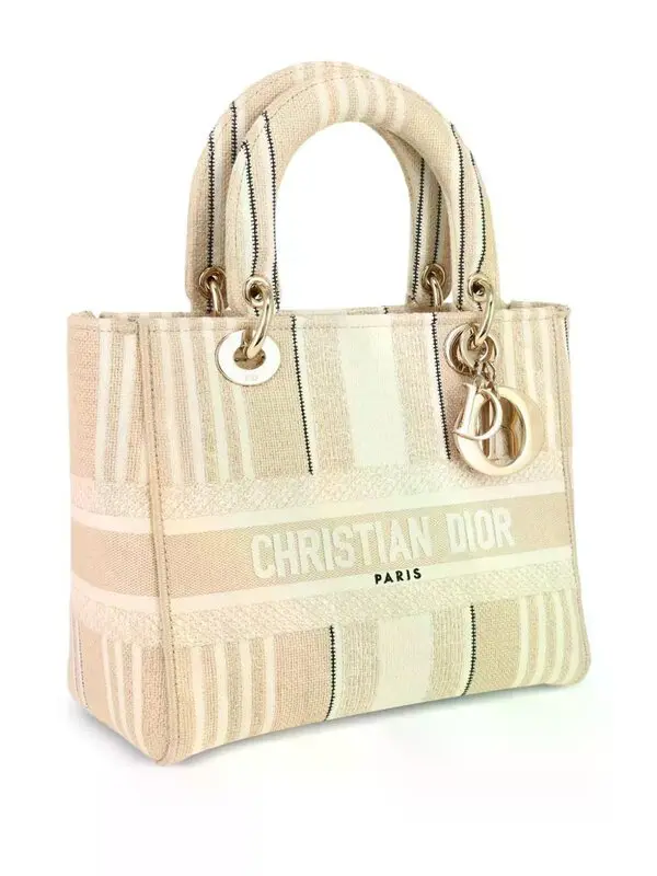 Dior 2020s Lady D-lite Handbag - Neutrals