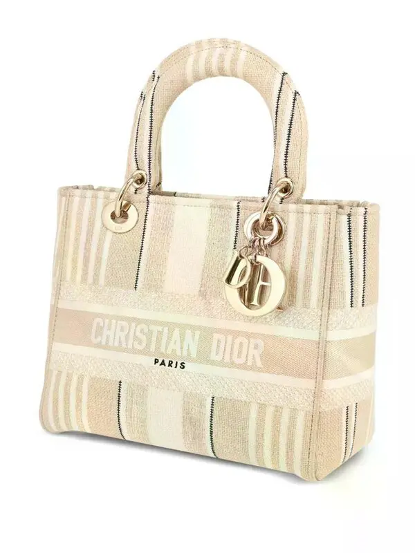Dior 2020s Lady D-lite Handbag - Neutrals