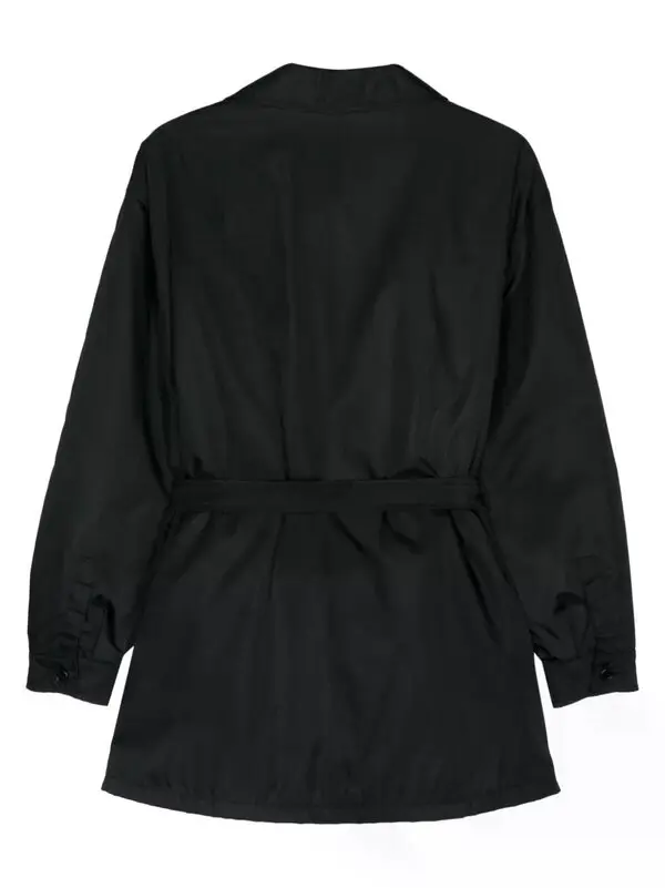 Prada 2000s Double-breasted Belted Trench Coat