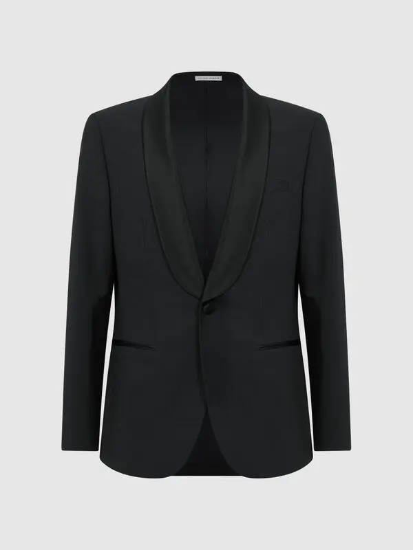 REISS Shawl Poker Shawl Single-breasted Shawl-lapel Tuxedo Jacket Slim-fit