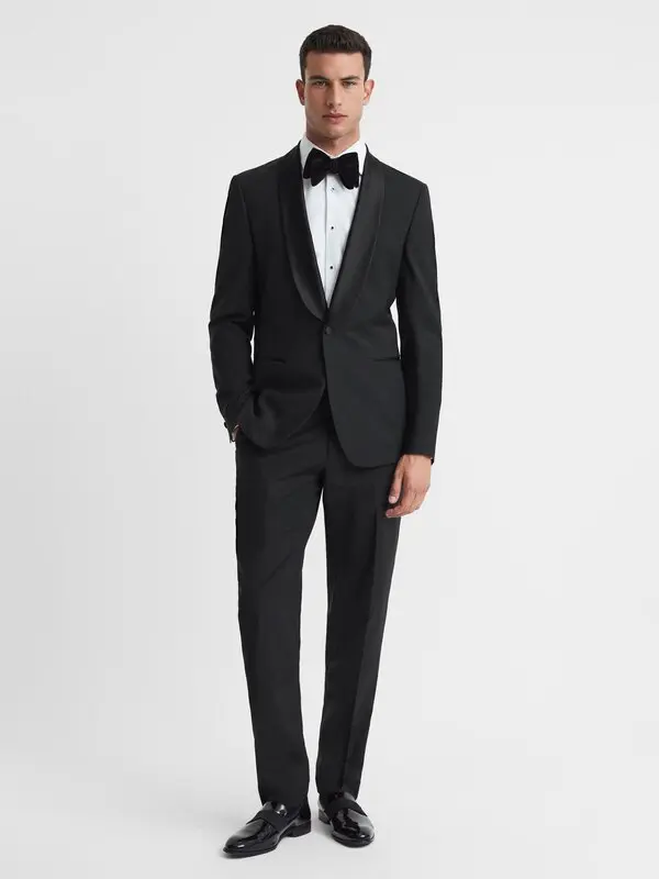 REISS Shawl Poker Shawl Single-breasted Shawl-lapel Tuxedo Jacket Slim-fit