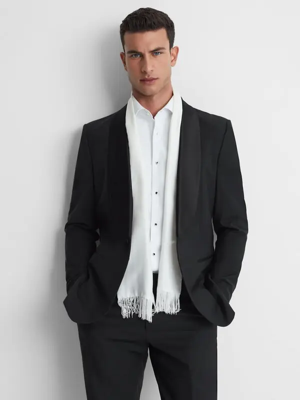 REISS Shawl Poker Shawl Single-breasted Shawl-lapel Tuxedo Jacket Slim-fit