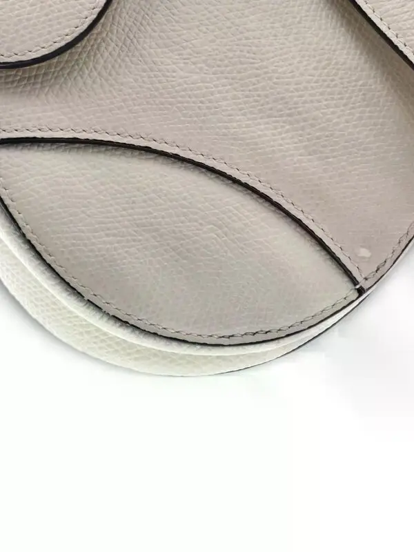 Dior Saddle Handbag Leather Mini Shoulder Bag - Neutrals