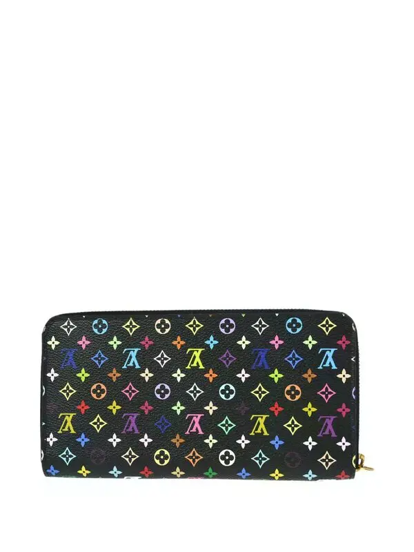 LOUIS VUITTON X Takashi Murakami 2016 Monogram Zip-around Wallet - Black