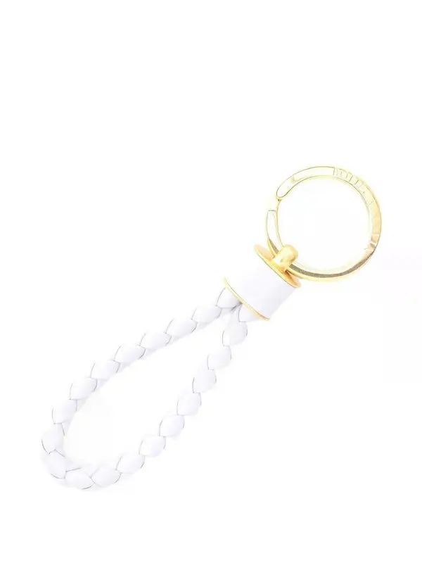 Bottega Veneta Intrecciato Keyring - Purple
