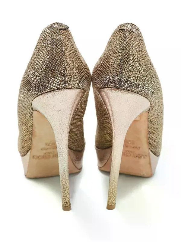 JIMMY CHOO 140mm Leather Platform Pumps