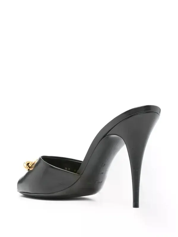 Saint Laurent Le Maillon 95mm Sandals - Black