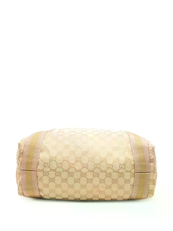 Gucci Gg Canvas Web Tote Bag