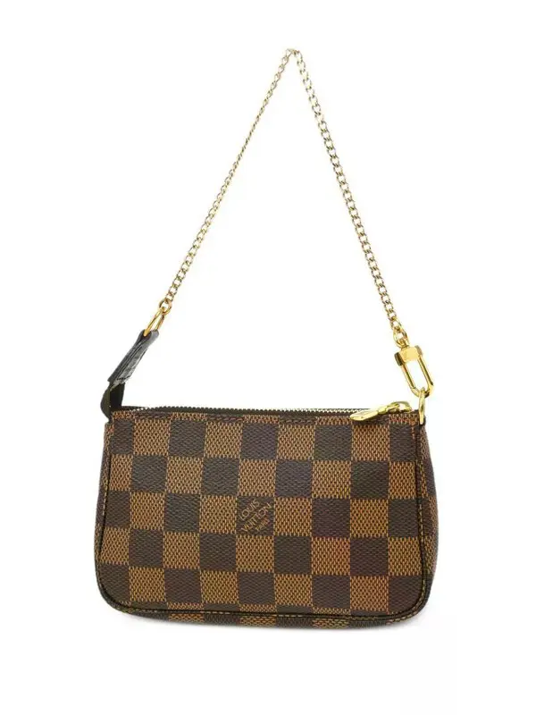 LOUIS VUITTON Mini Pochette Accessoires Clutch Bag - Brown