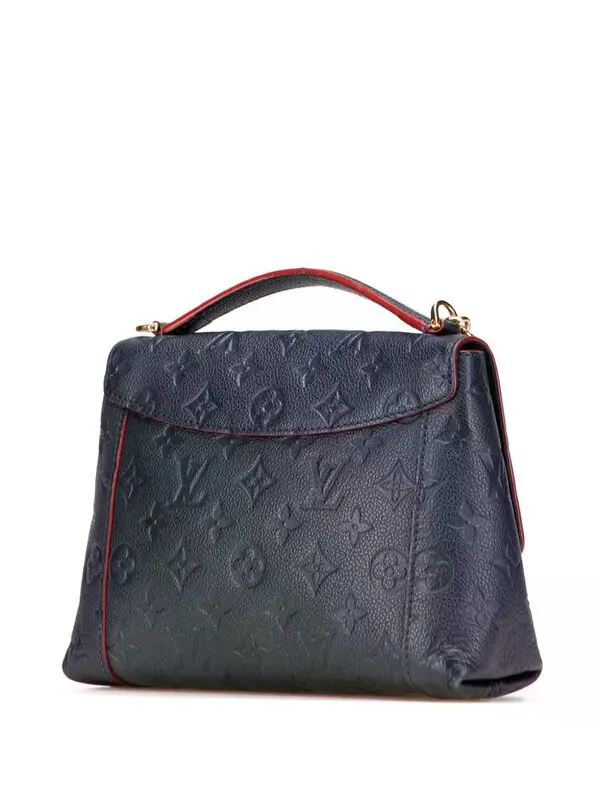 LOUIS VUITTON 2018 Monogram Empreinte Blanche Bb Satchel - Blue