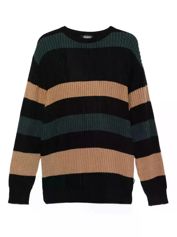 Gianfranco Ferre 1997 Striped Ribbed Sweater