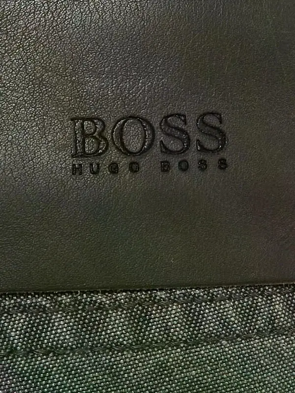 BOSS Leather Patch Trousers