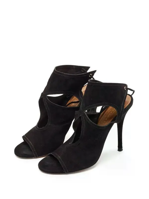 AQUAZZURA Suede Cut-out Stiletto Heels