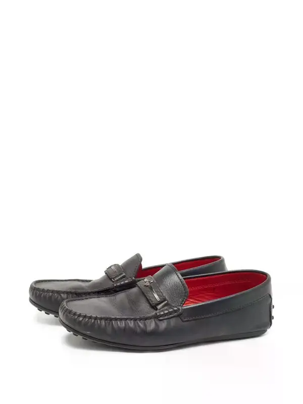 FERRAGAMO Leather Driver Loafers