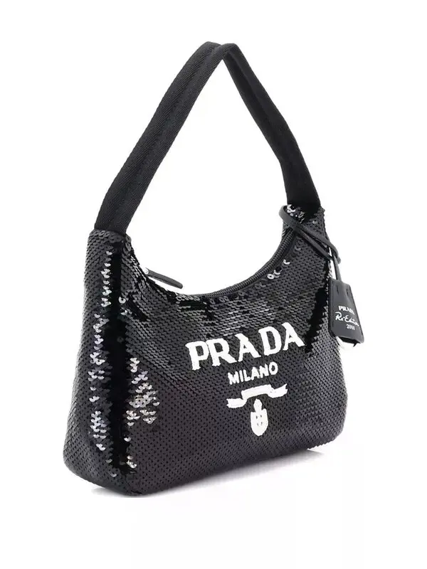 Prada Re-edition 2000 Sequins Mini Hobo Bag