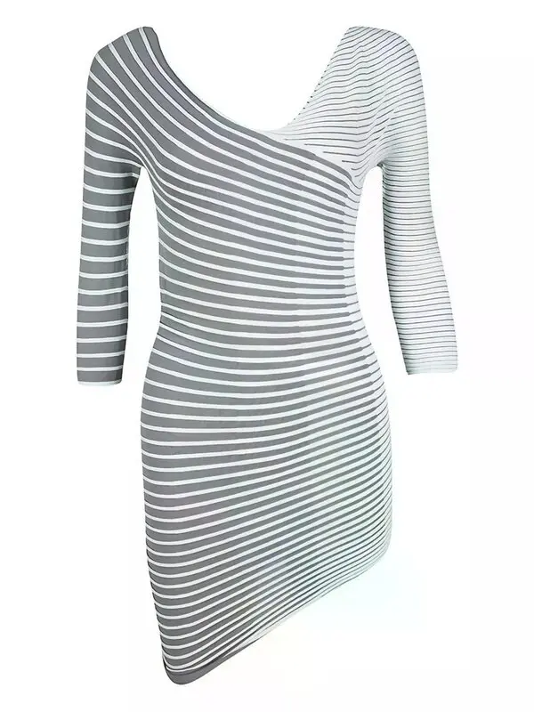Emporio Armani Striped Asymmetrical Top