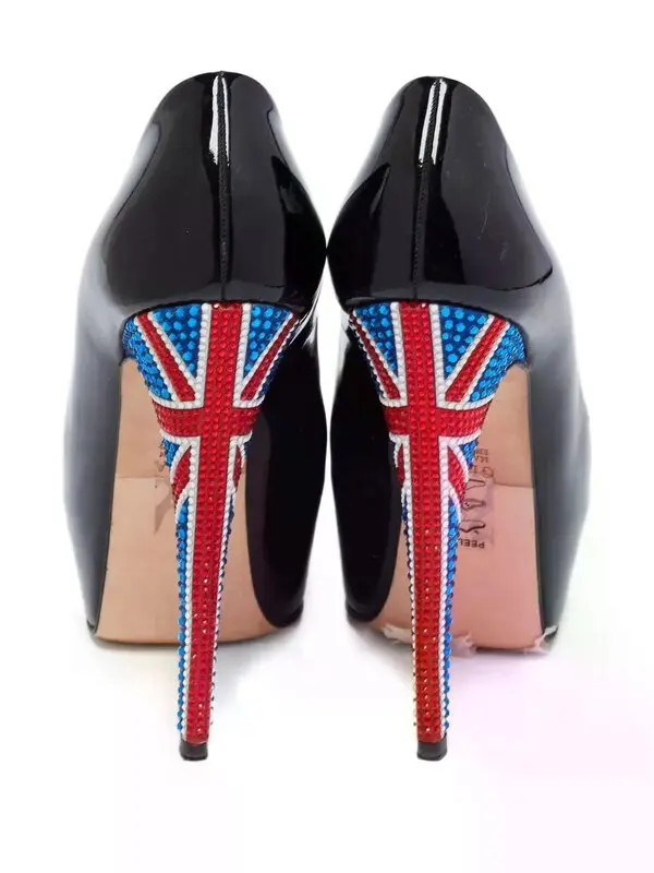 GINA 140mm Leather Stiletto Pumps