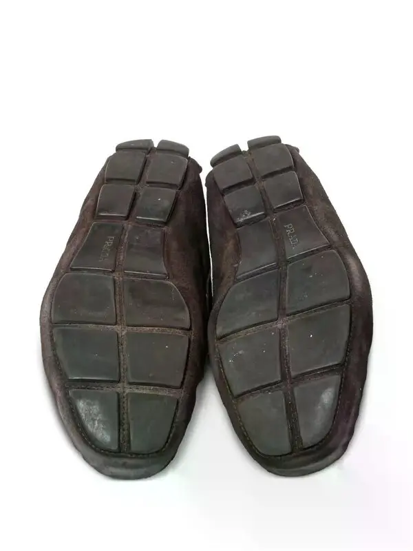 Prada Suede Loafers - Brown