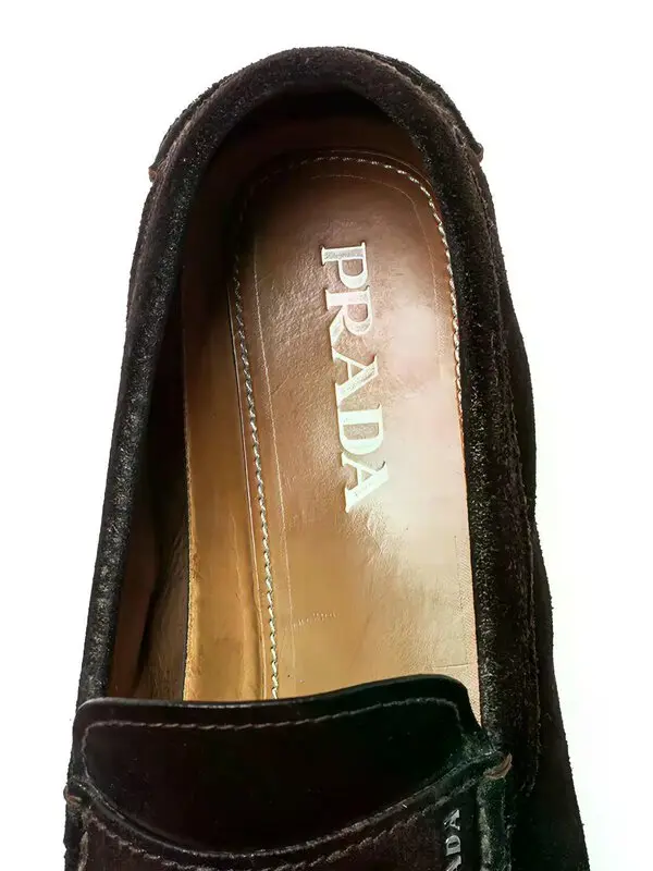 Prada Suede Loafers - Brown