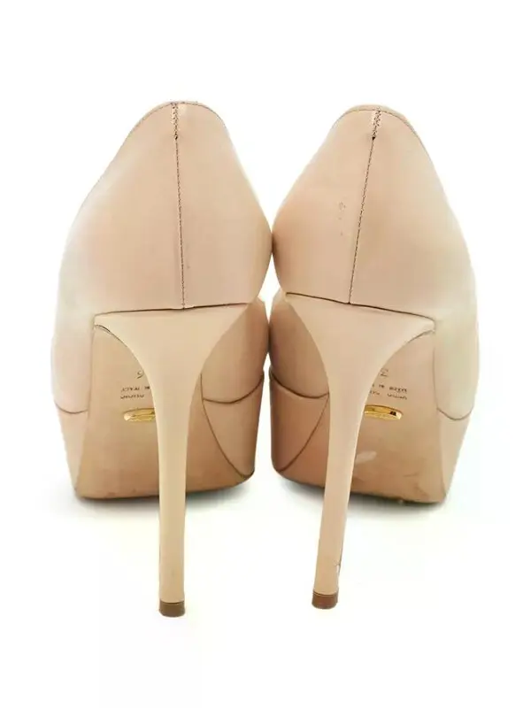 SERGIO ROSSI Vintage 120mm Platform Pumps - Neutrals