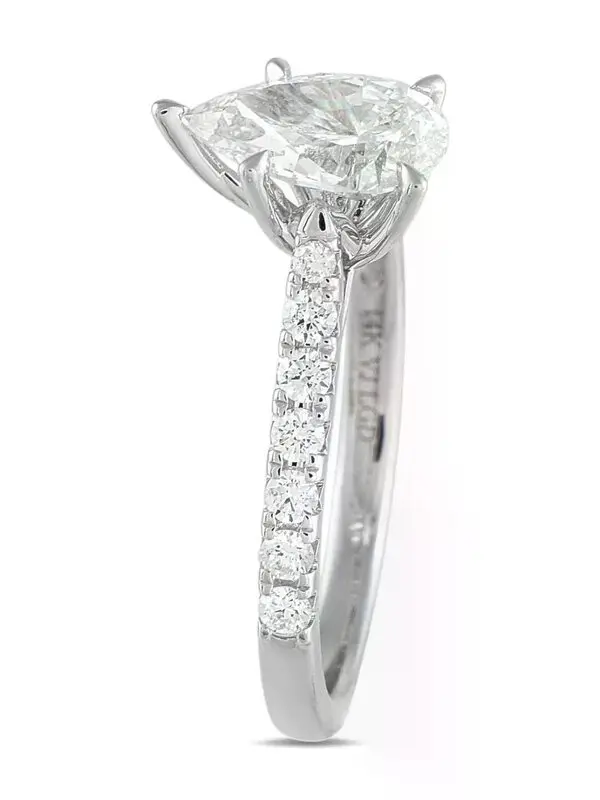 LB EXCLUSIVE 14k White Gold Lab-grown Diamond Ring