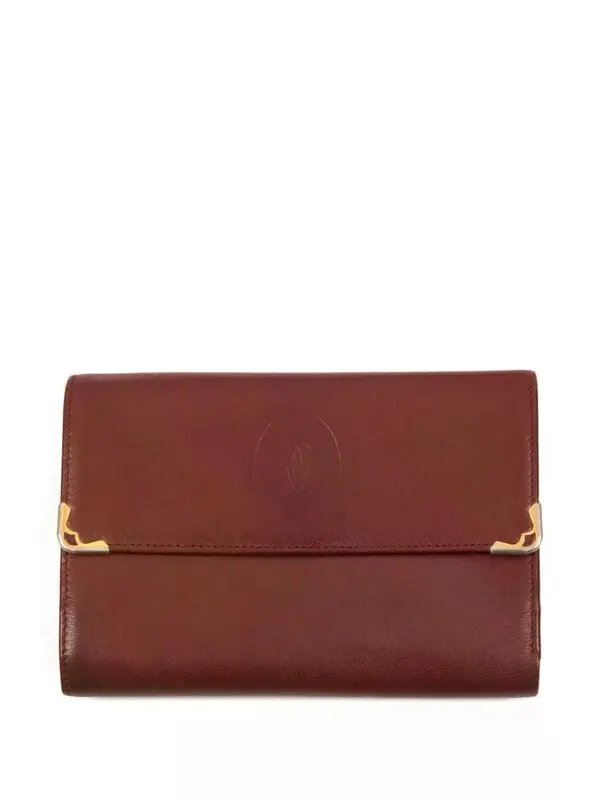 Cartier 1990s Leather Wallet - Red